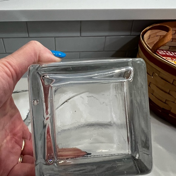 Accents Vintage Modern 195s Mid Century Clear Rectangular Glass Vase Poshmark